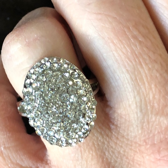 Jewelry | Diamond Cz Oval Statement Ring | Poshmark